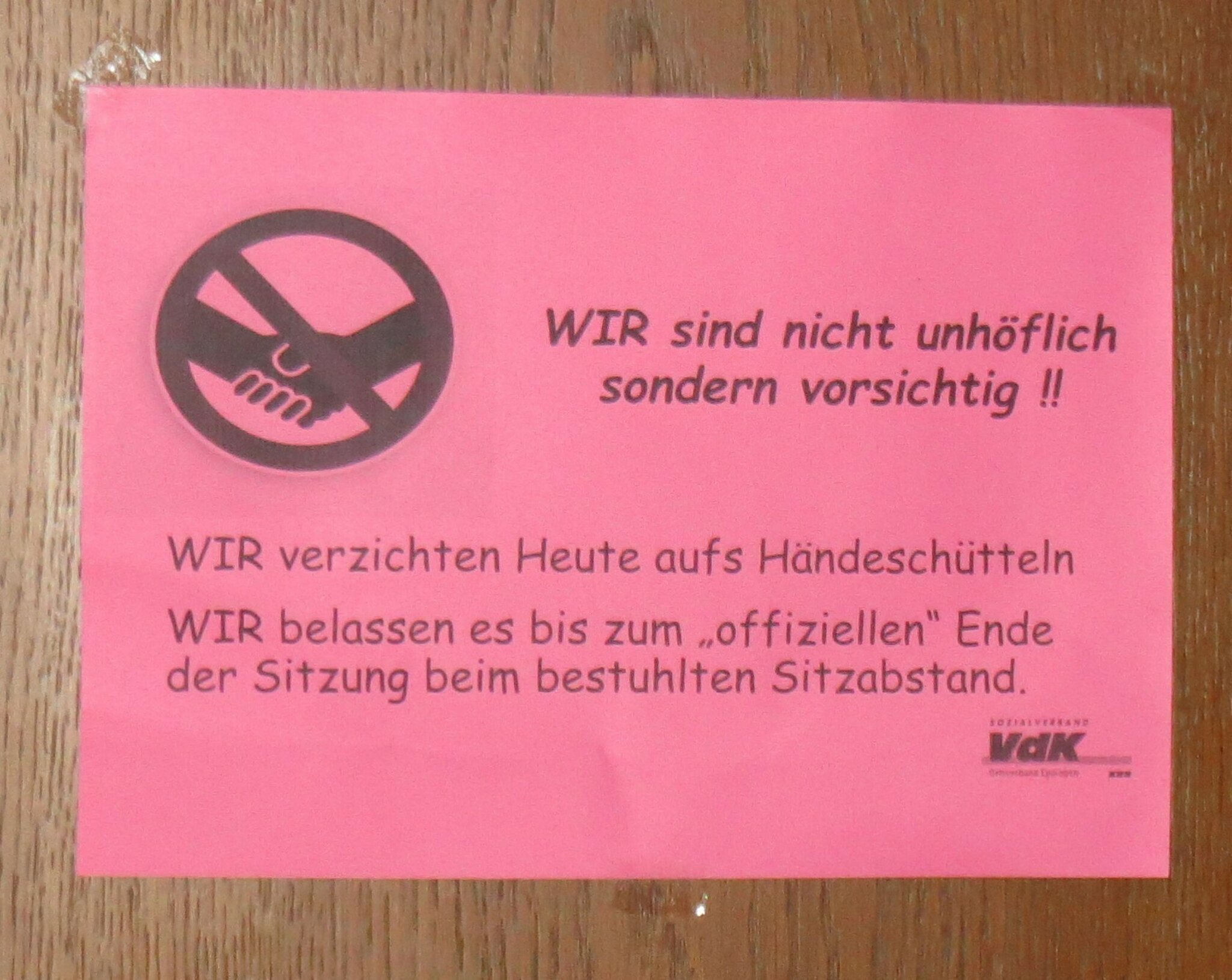 WIR sind nicht unhöflich – Sondern VORSICHTIG! - Eppingen