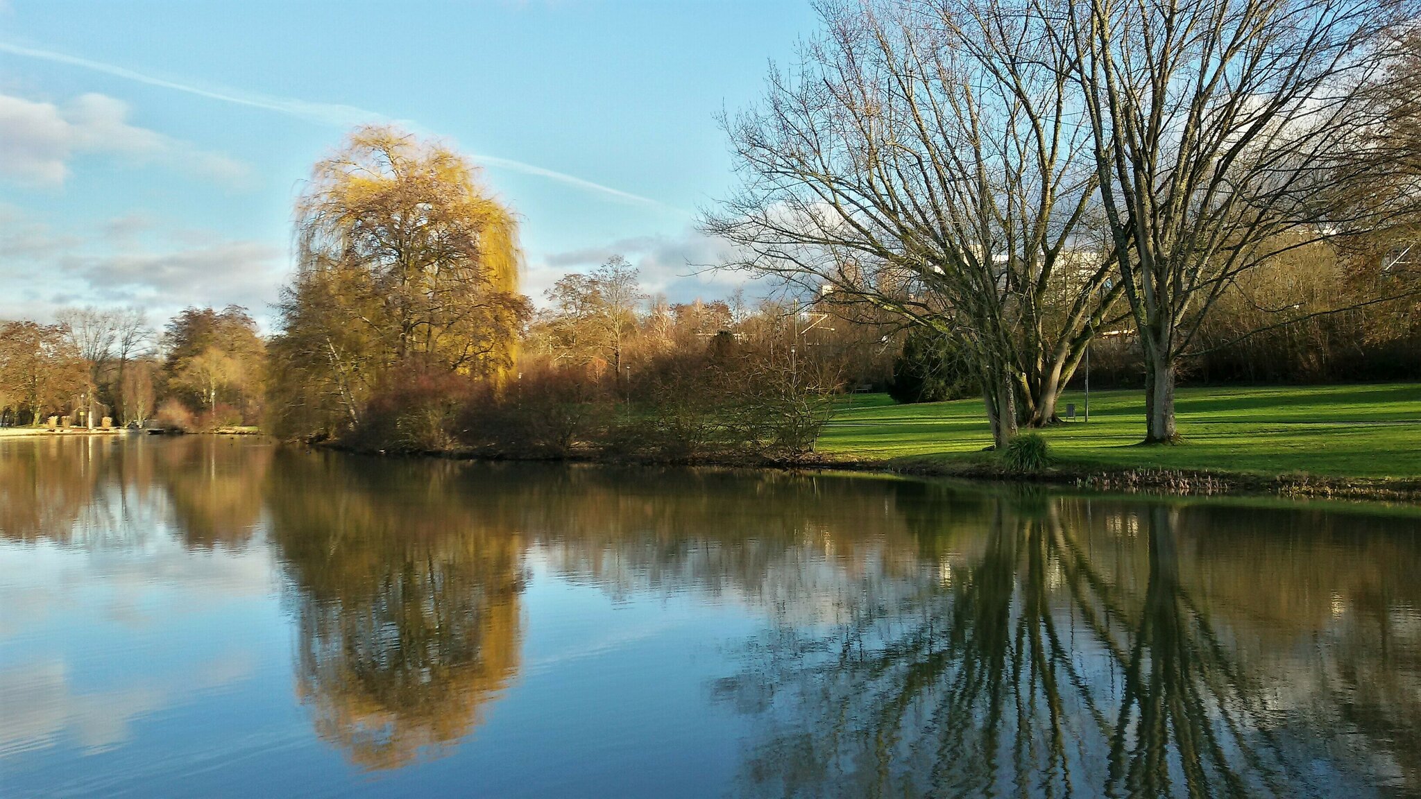 Zu jeder Jahreszeit schön - Spaziergang am Kurparksee - Bad Rappenau