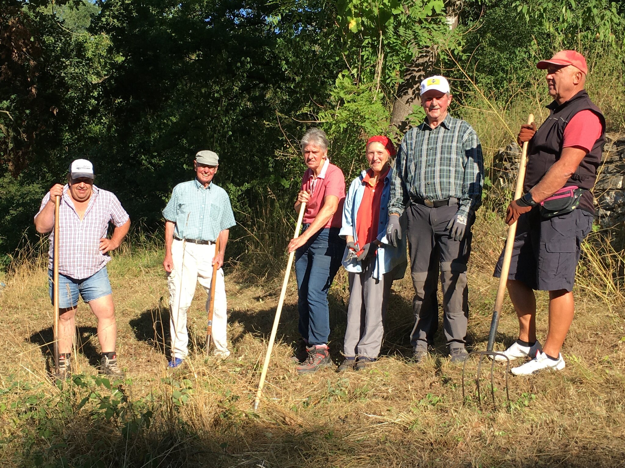 Die SAV OG Talheim bei der Landschaftspflege - Talheim
