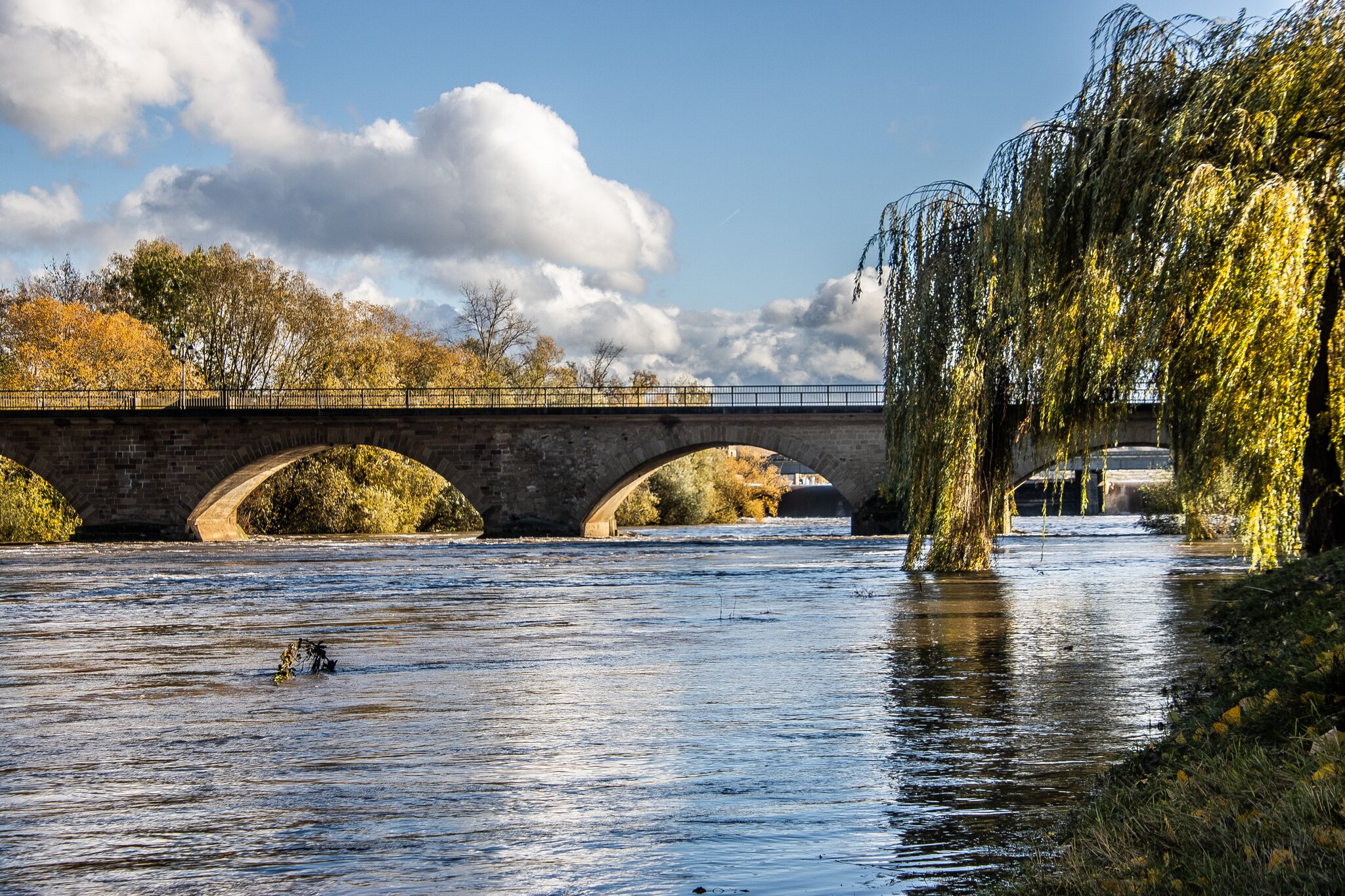 Hochwasser am Neckar: Neckar der wilde Fluss - Lauffen