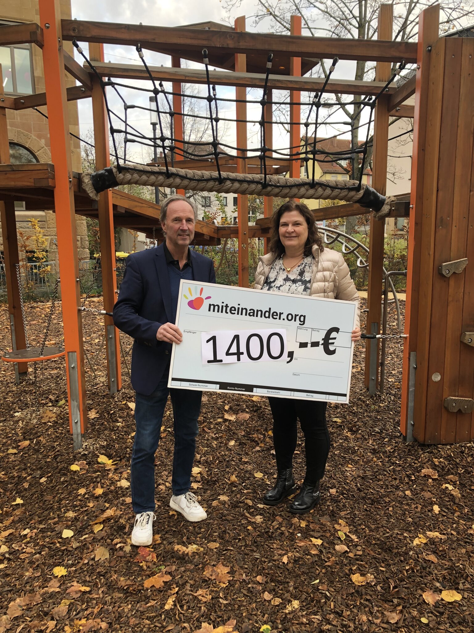 miteinander e.V.: miteinander e.V. unterstützt Kletterprojekt mit 1400€ - Heilbronn