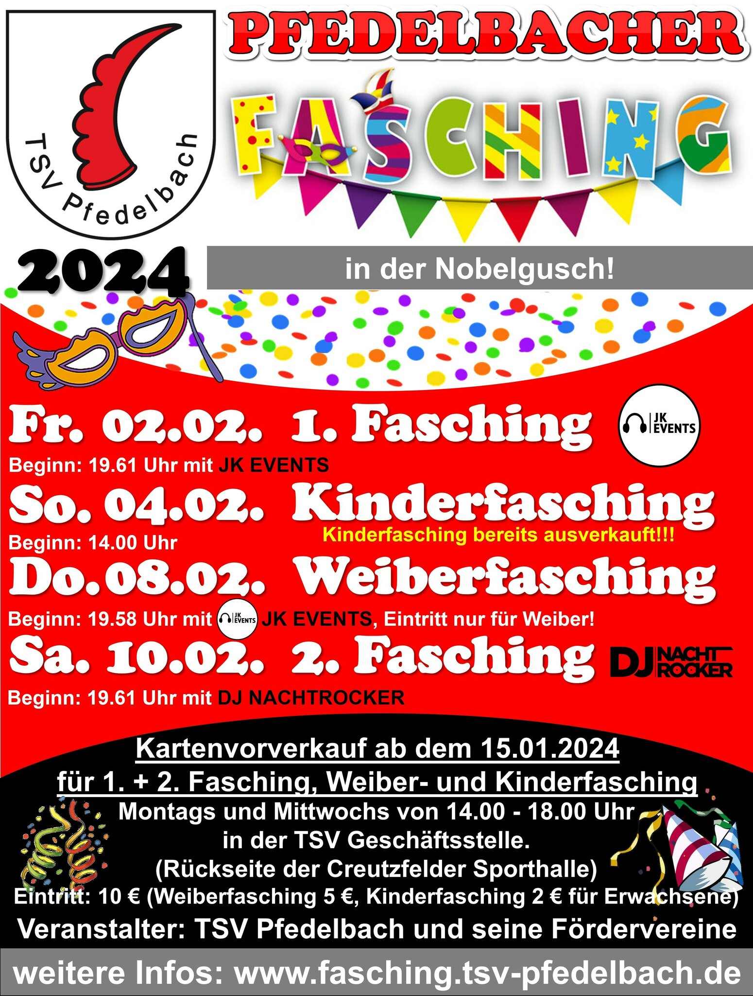Fasching in Pfedelbach: 🥳🤠🤡 Pfedelbacher Fasching 2024 🤠🤡🥳 - Pfedelbach