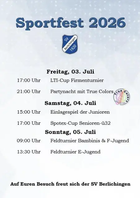 Sportfest SV Berlichingen: Sportfest-Wochenende in Berlichingen - Schöntal
