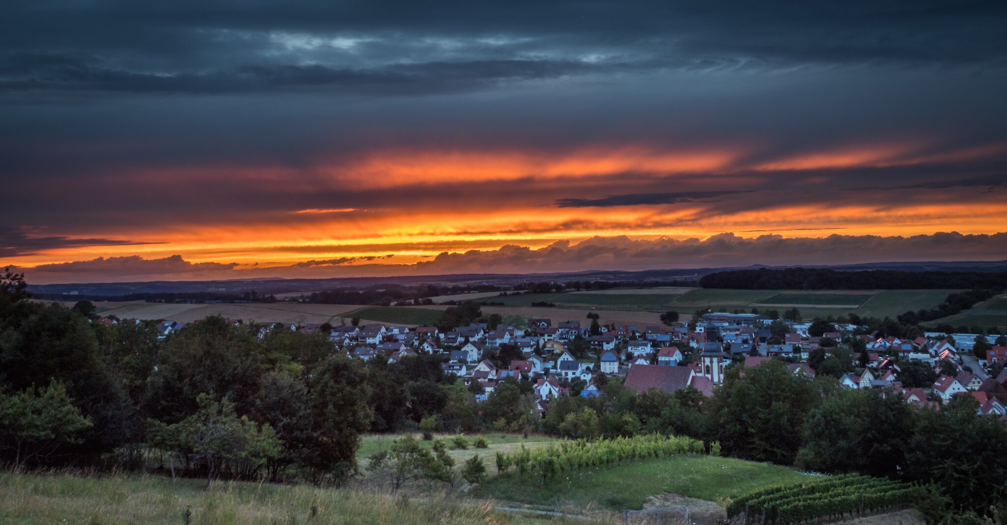 Dahenfelder Sonnenuntergang